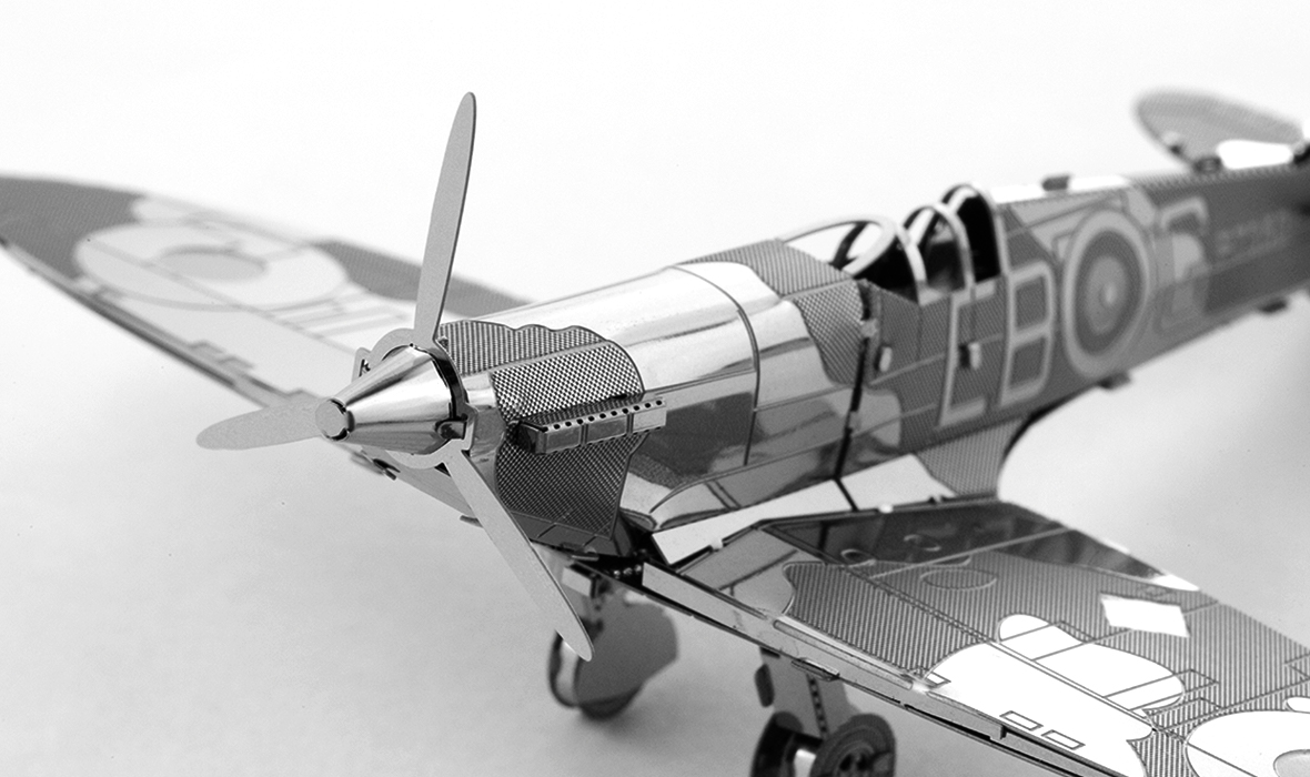 Metal Earth Supermarine Spitfire 3D Laser Cut DIY Metal Model Airplane ...