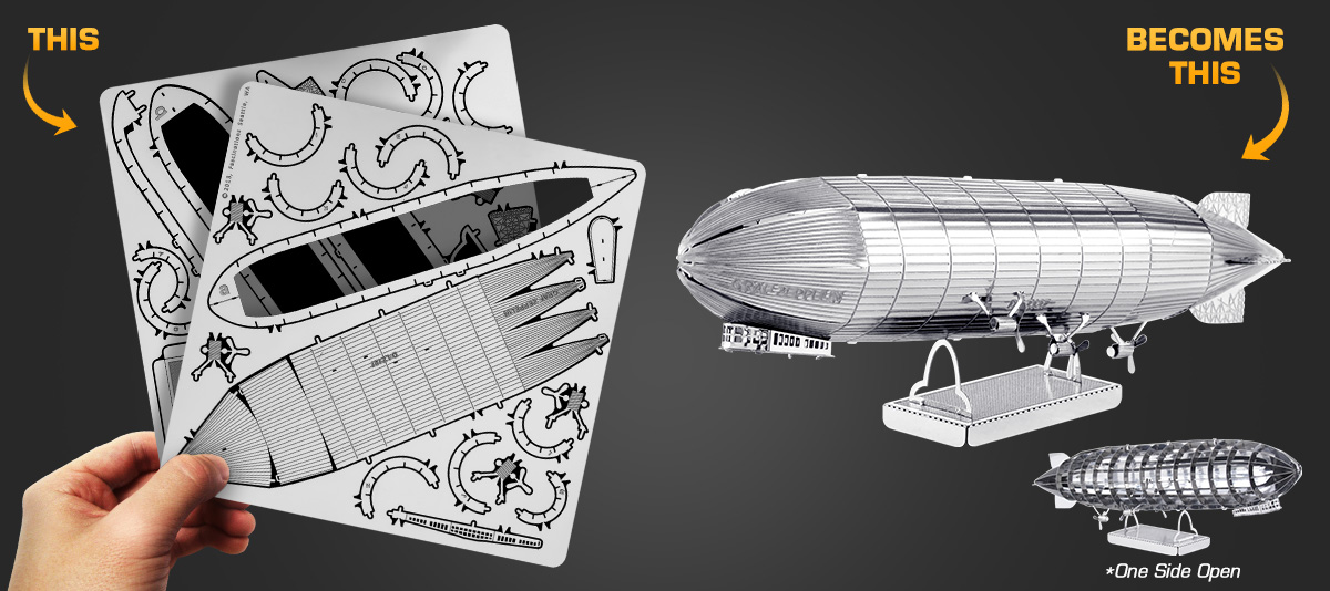 Metal Earth Graf Zeppelin 3D Metal Model Airplanes DIY Projects ...