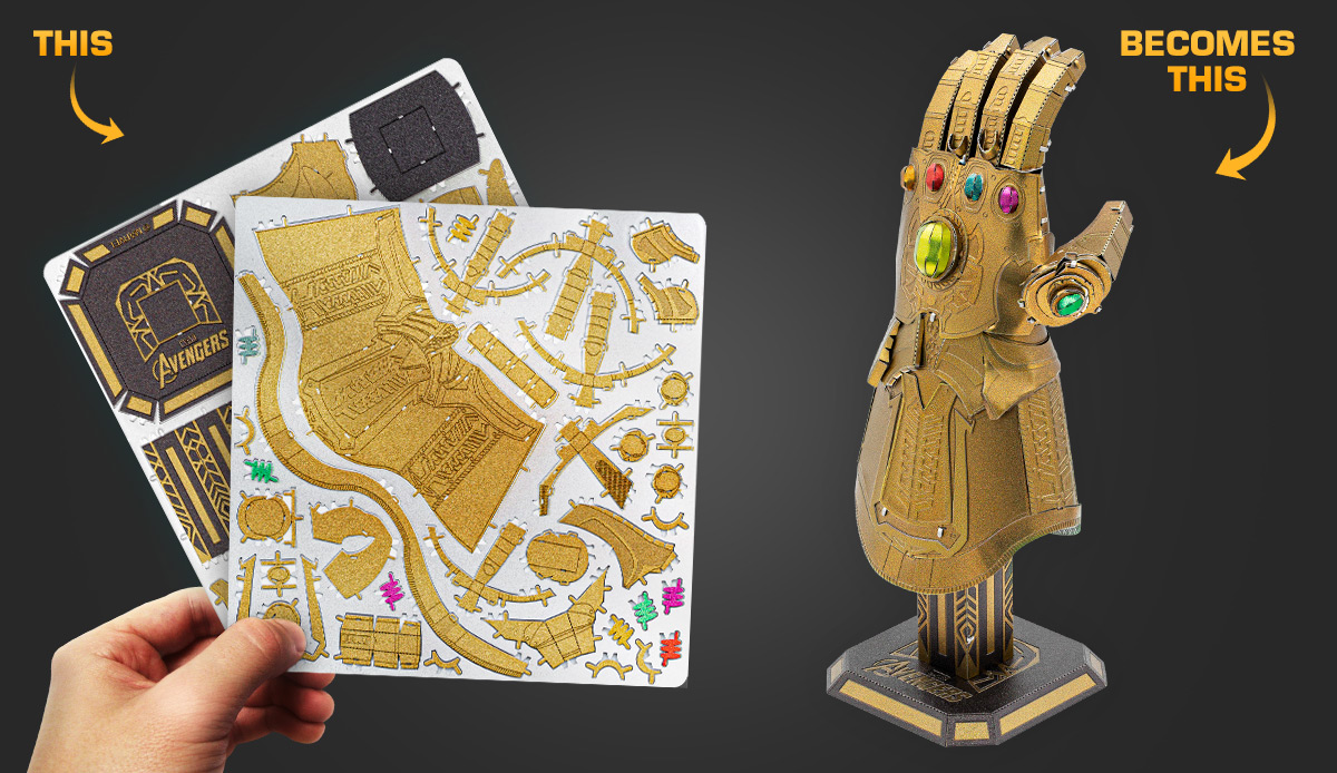 Metal Earth Marvel Infinity Gauntlet - Innovatoys | Metal Earth Online ...