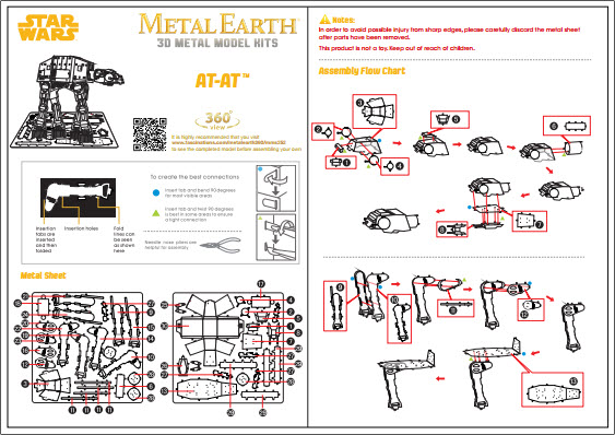 Innovatoys :: Metal Earth Star Wars AT-AT 3D DIY Metal Models Birthday ...